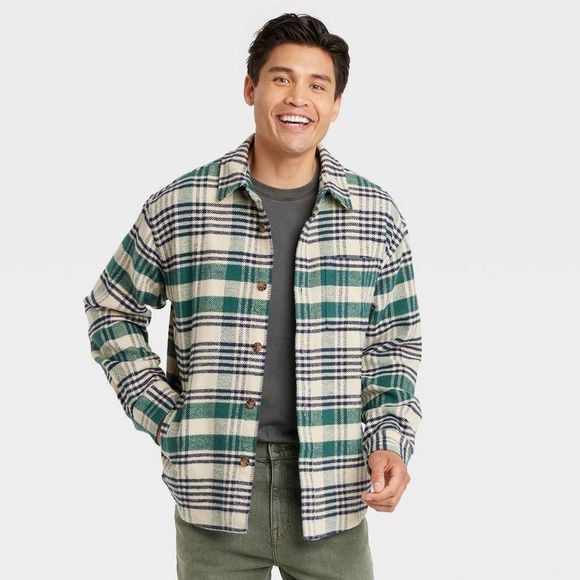 Goodfellow & Co | Shirts | Mens Heavyweight Long Sleeve Flannel ...